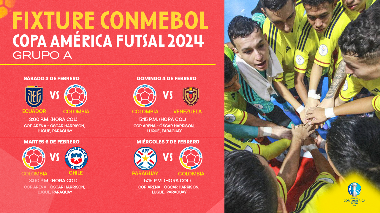 ¡Conozca el Fixture de la Copa América de FutSal! – Federación ...